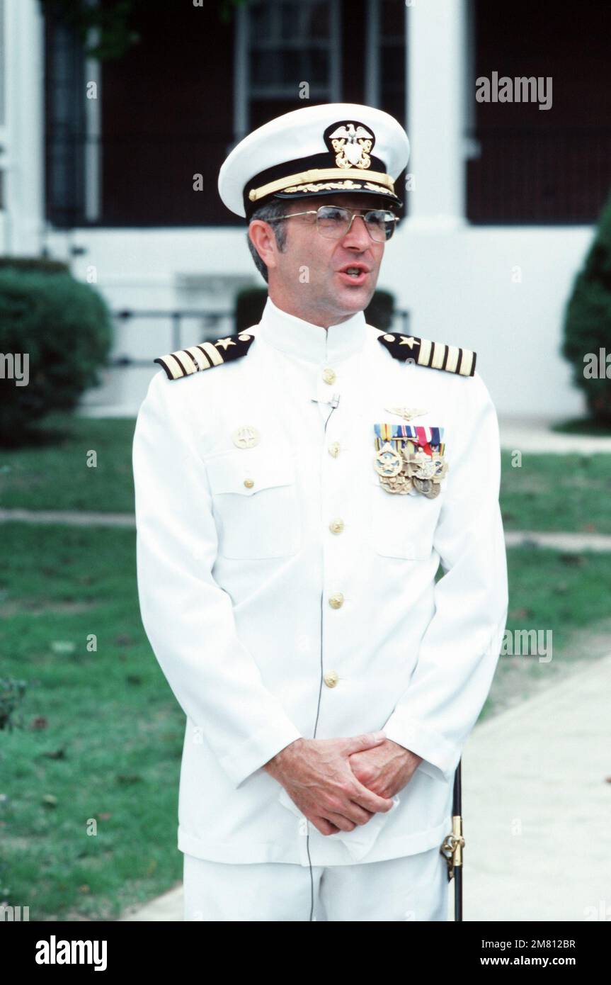 Captain Richard H. Truly, commanding officer of the recently formed US ...