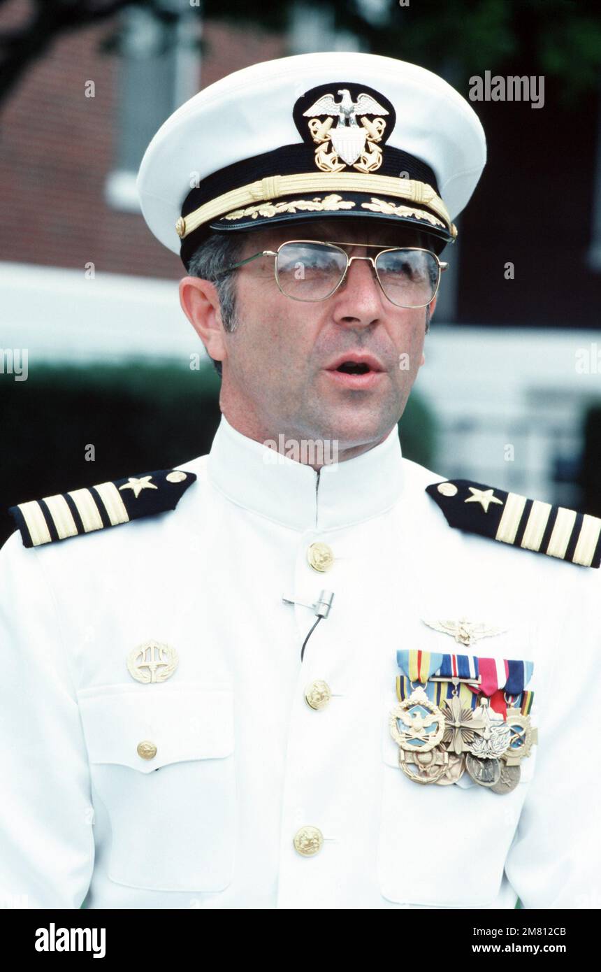 Captain Richard H. Truly, commanding officer of the recently formed US ...