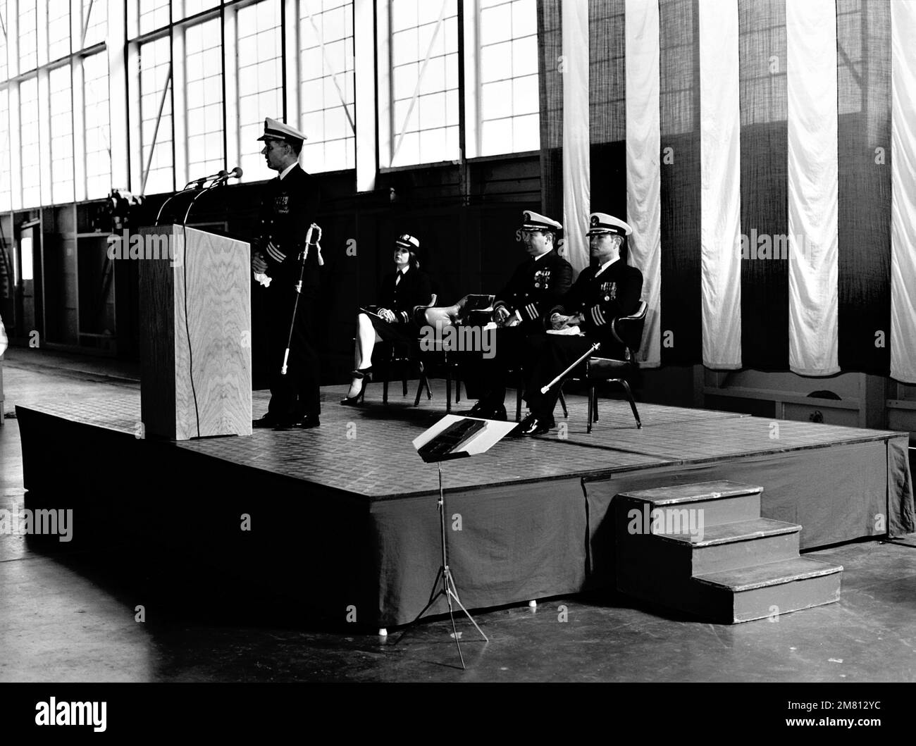 Commander Will P. Gray, outgoing commanding officer of Tactical ...