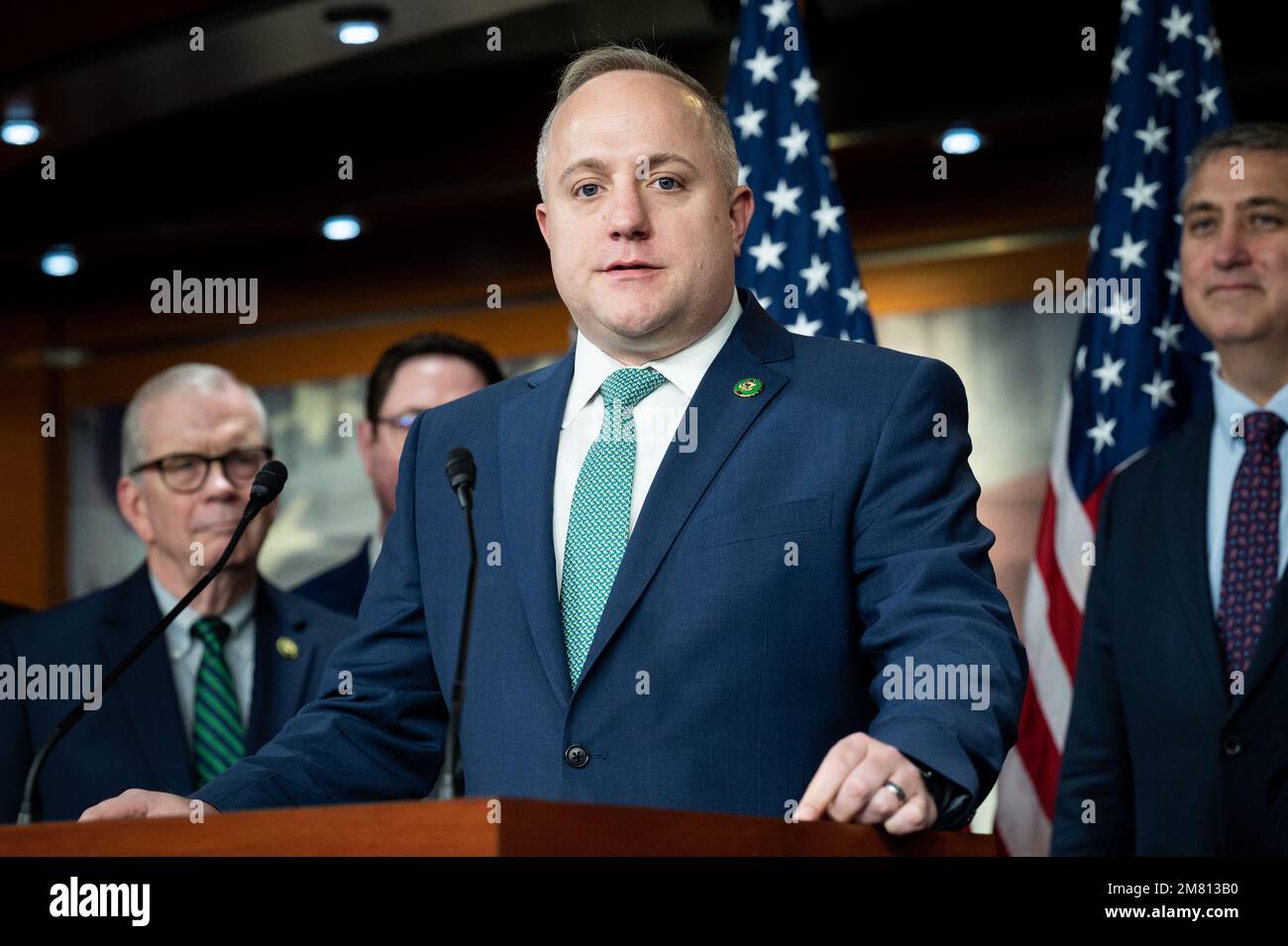 U.S. Representative Russell Fry (R-SC) speaking with other House ...