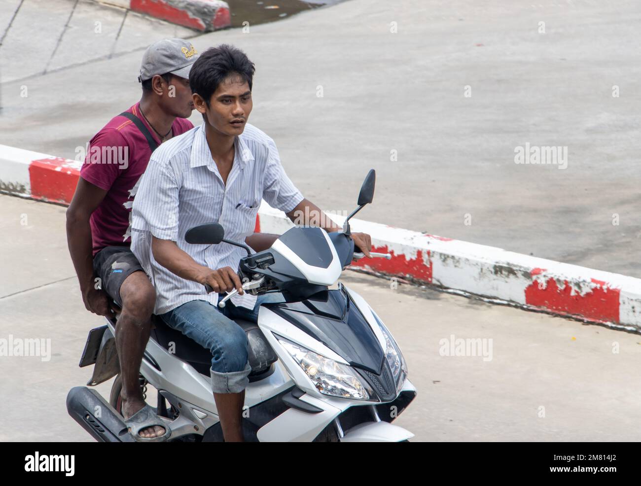 Two men ride on motorcycle hi-res stock photography and images - Alamy