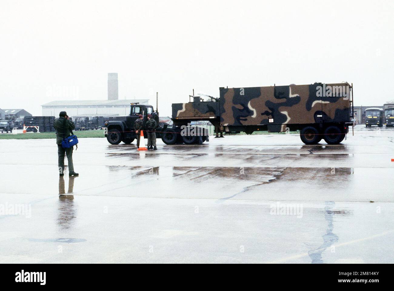 A Ground Launch Cruise Missile Launch Control Center after its arrival ...