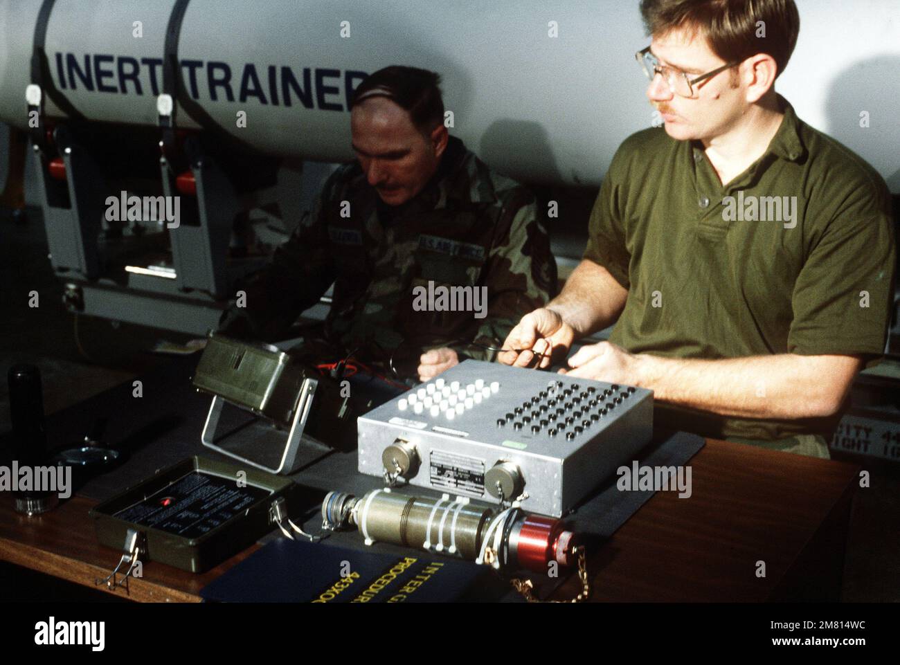 Members of the 501st Tactical Missile Maintenance Squadron begin the ...
