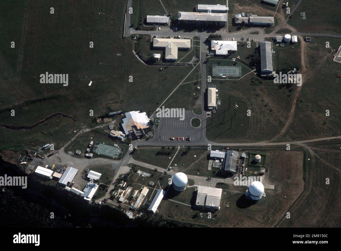 An aerial view of facilities at Wallace Air Station. Base: Luzon ...
