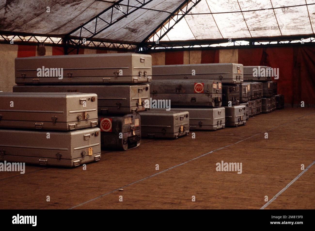 Transfer cases containing Marine casualties, after identification ...