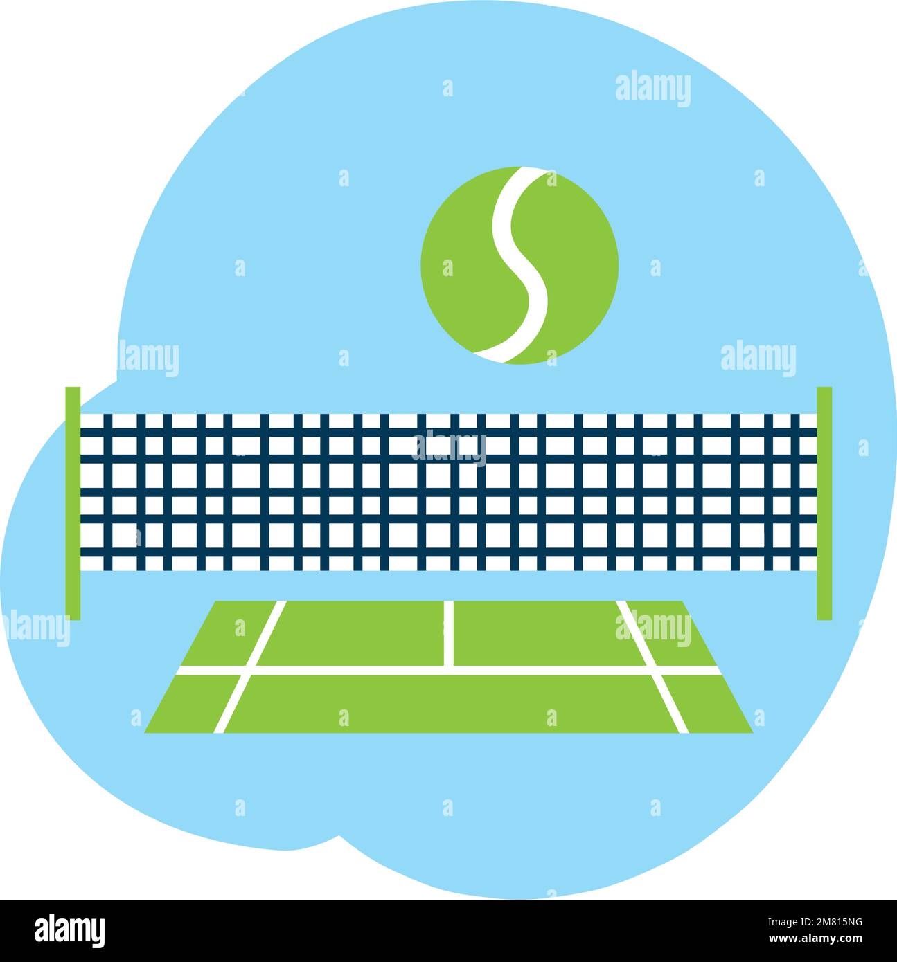 Isolated tennis net and ball icon Vector Stock Vector Image & Art - Alamy
