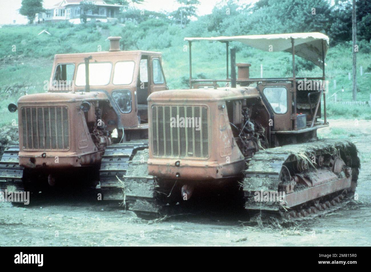 Soviet-built tracked prime movers that were seized during Operation ...