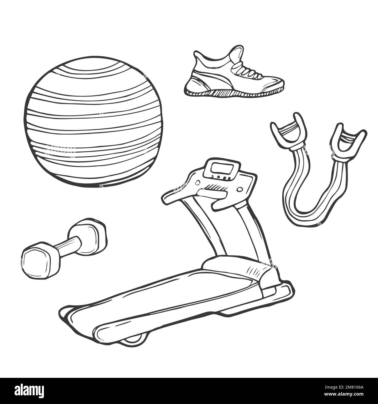 Fitness ball exercise mat Stock Vector Images - Alamy