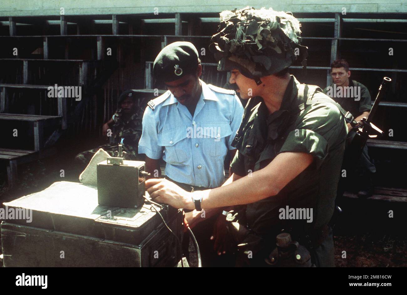 Security force member looks hi-res stock photography and images - Alamy