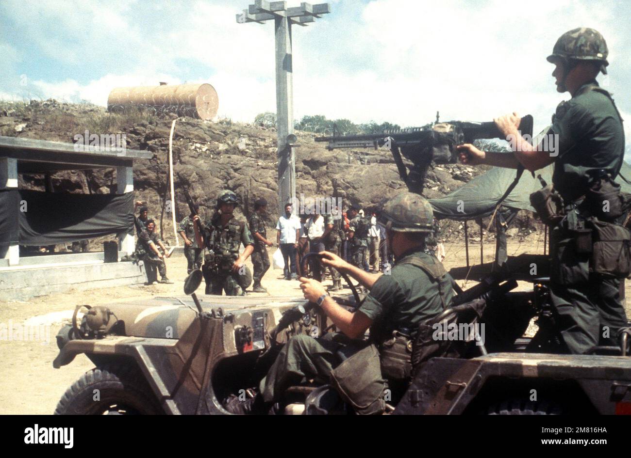 Members of the 16th Military Police Brigade, XVIII Airborne Corps ...