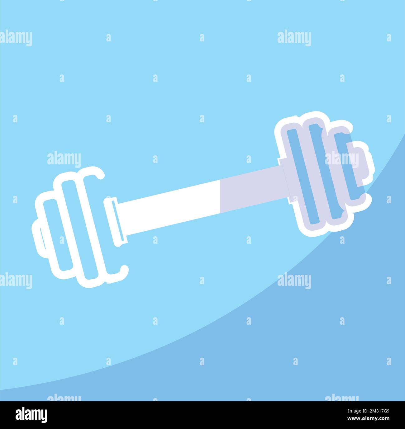 Isolated gym weight icon Flat design Vector Stock Vector Image & Art ...