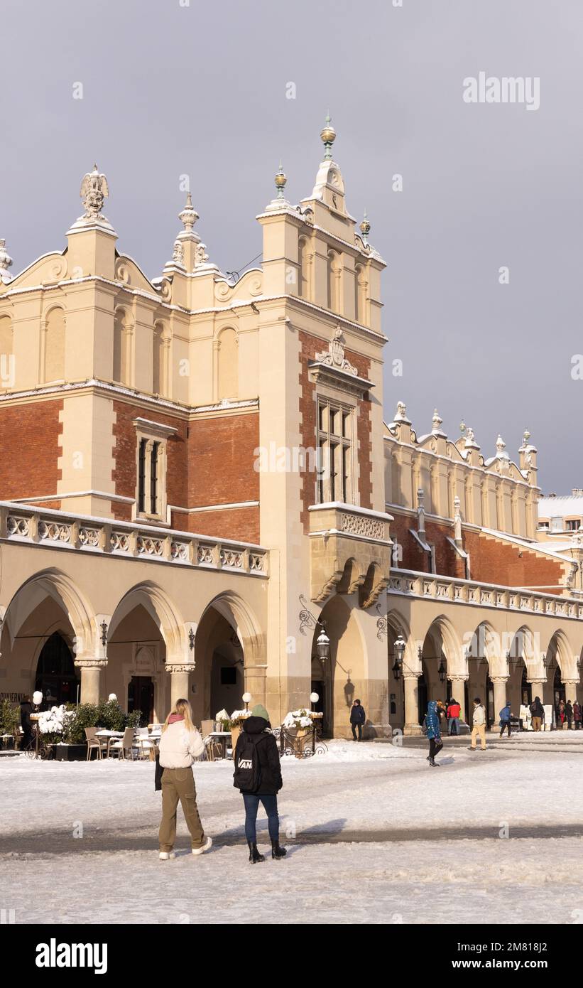 Krakow Cloth Hall, Main Market Square; medieval 13th century ...