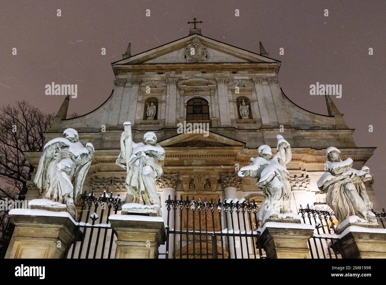 Krakow Church - the entrance to the Church of Saints Peter and Paul, a ...
