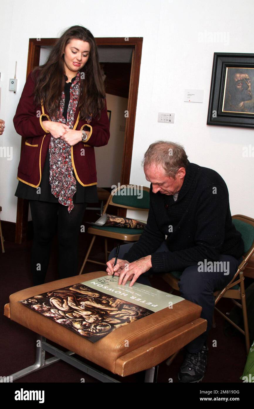 Peter Howson Artist at Maclaurin Art Gallery, Rozelle Park , Ayr ...