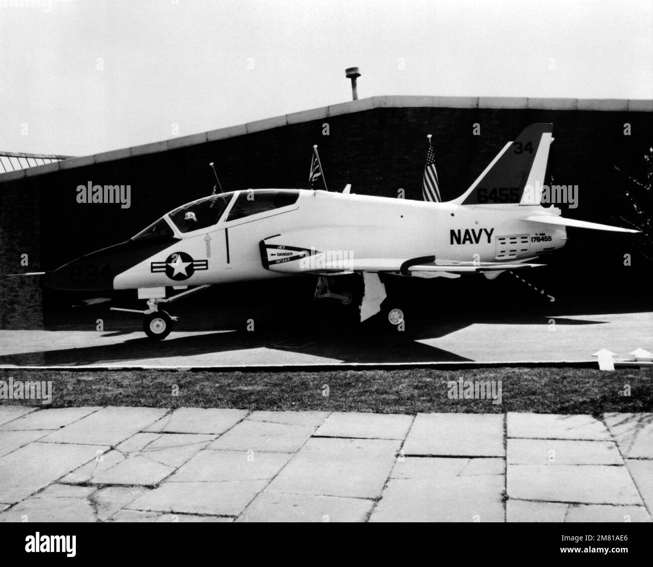 A left side view of a T-45A Hawk aircraft to be used for the VTX-TS ...