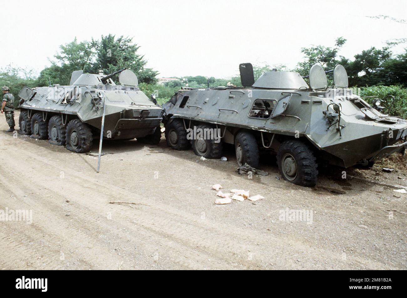 Soviet BTR-60 armored personnel carriers seized by U.S. military ...