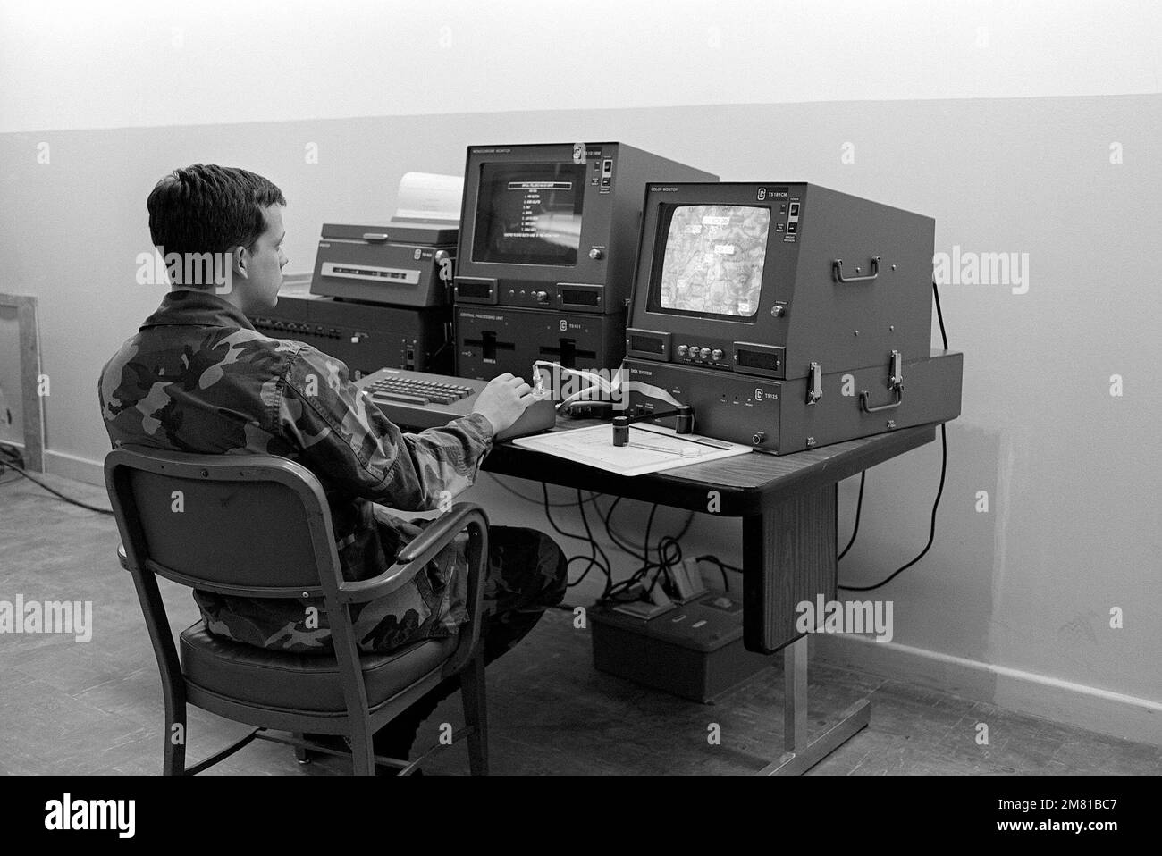 First Lieutenant Tim Schroth tests the MICROFIX battlefield ...