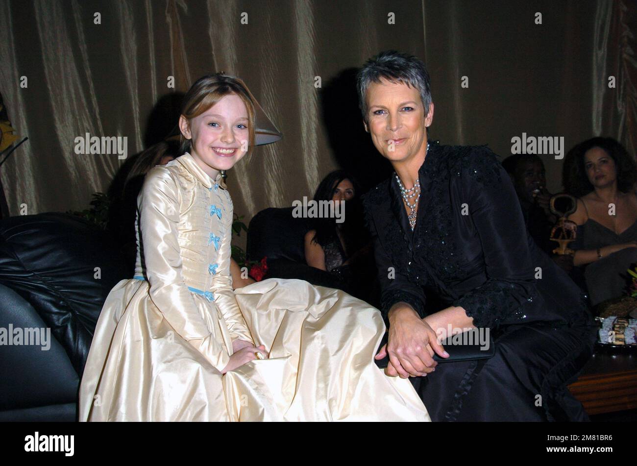 Dakota Fanning & Jamie Lee Curtis in the Green Room at the 12th Annual ...