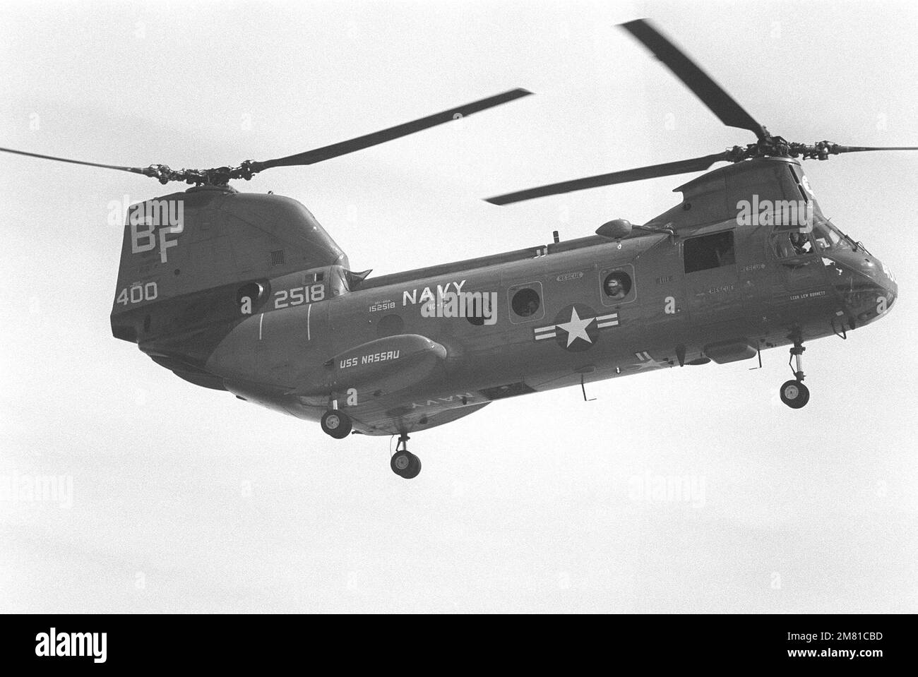 A right underside view of a Helicopter Combat Support Squadron 16 (HC ...