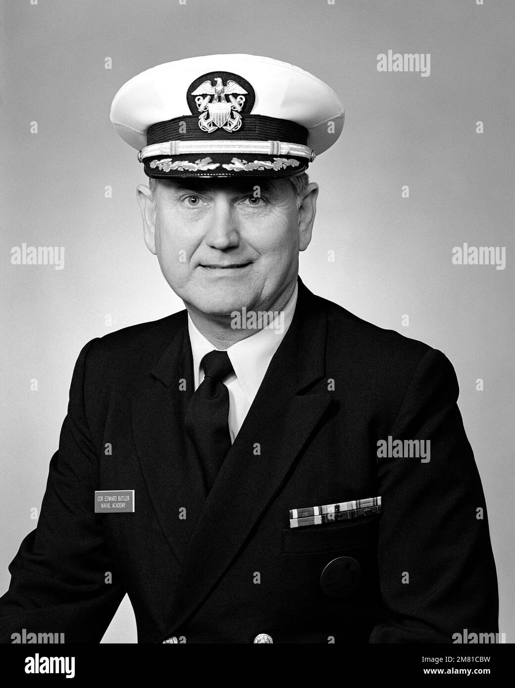 Commander Edward F. Butler, USN (covered). Country: Unknown Stock Photo ...