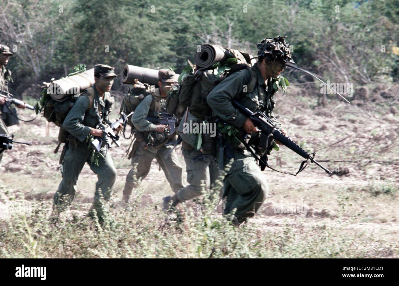 Members of Company B, 1ST Battalion, 187th Infantry, 193rd Brigade Task ...