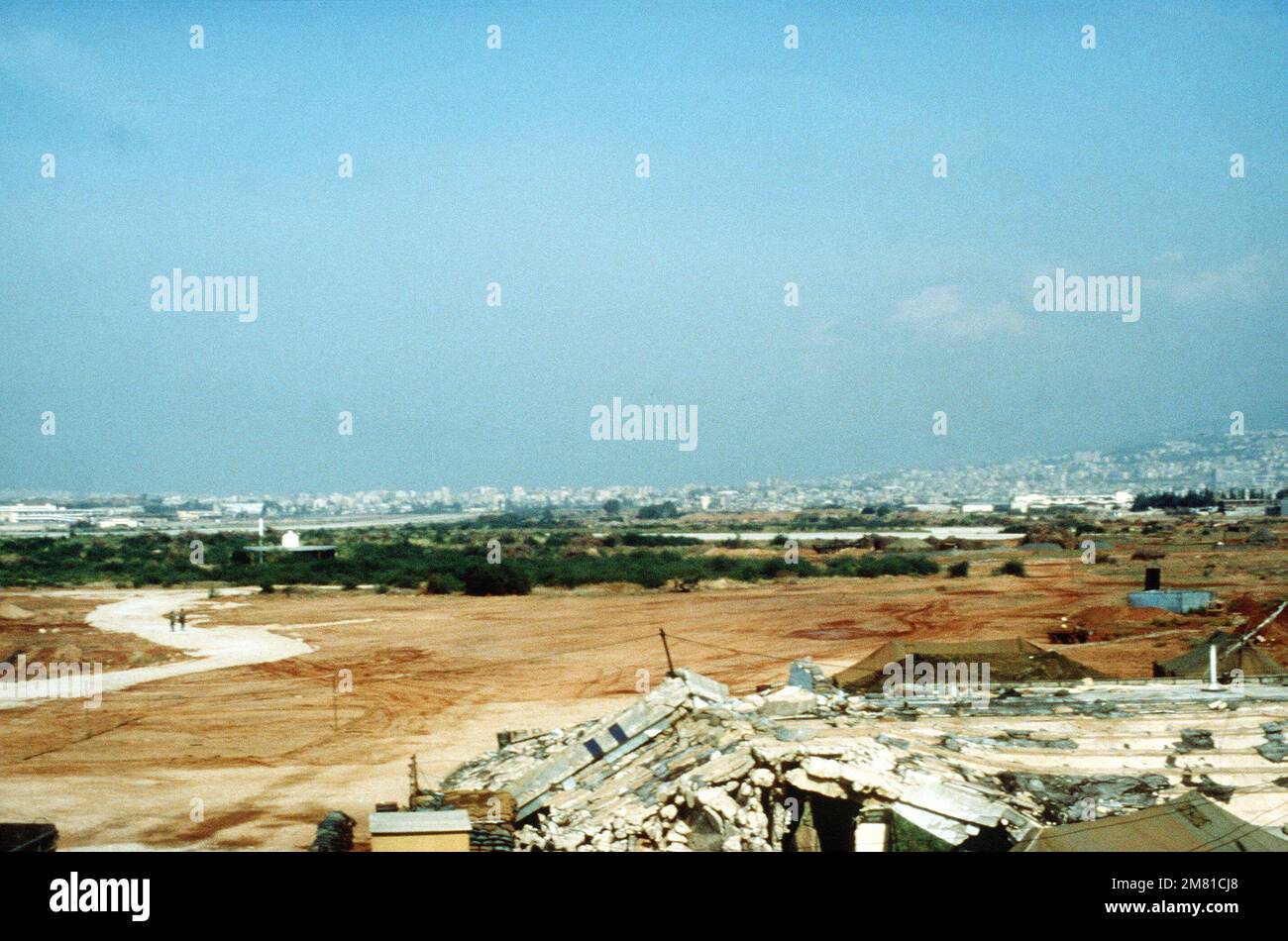 A view from an observation/sniper post of Company B, 1ST Battalion, 8th Regiment, 24th Marine ...