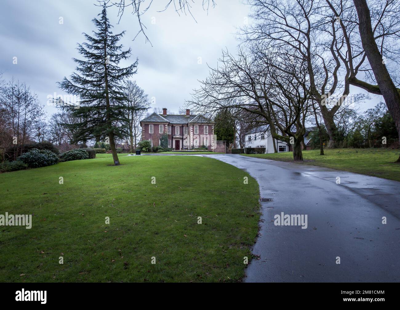 A beautiful view of a pathway leading to Foxdenton Hall in Chadderton ...