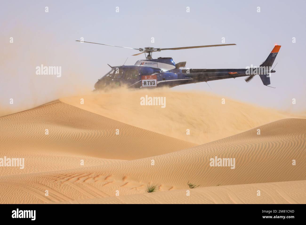 HTV3 helicopter during the Stage 10 of the Dakar 2023 between Haradh ...