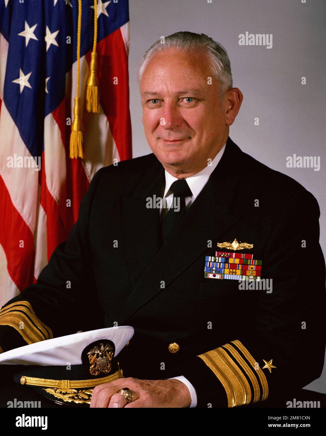 Vice Admiral Thomas J. Hughes, USN (uncovered). Country: Unknown Stock ...