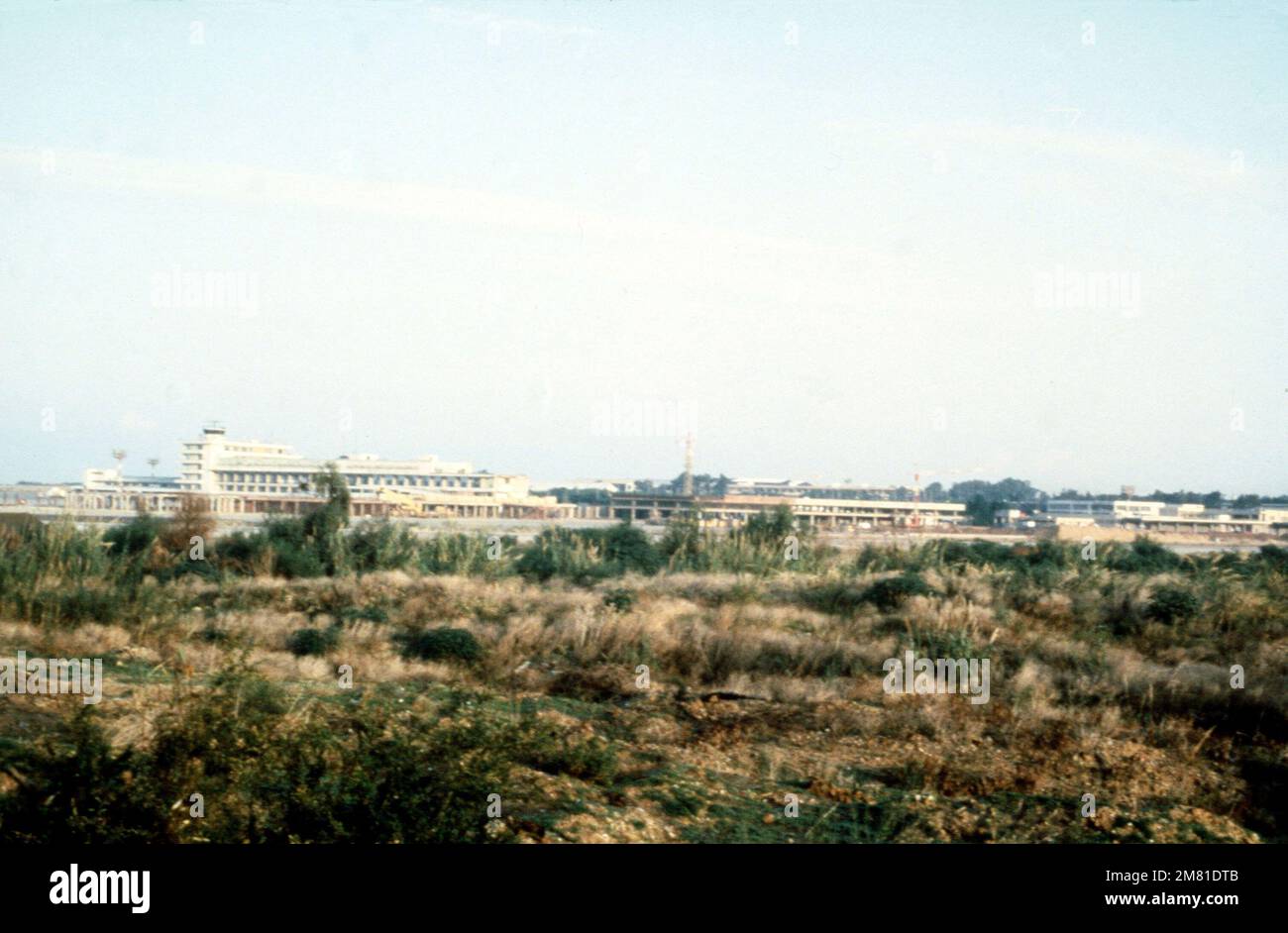 A view from a bunker position as atop Checkpoint 73 as Marines observe ...