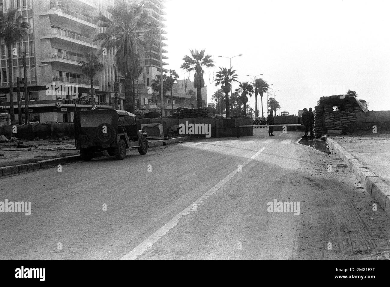 Marines guard a gate outside the US Embassy during a multinational ...