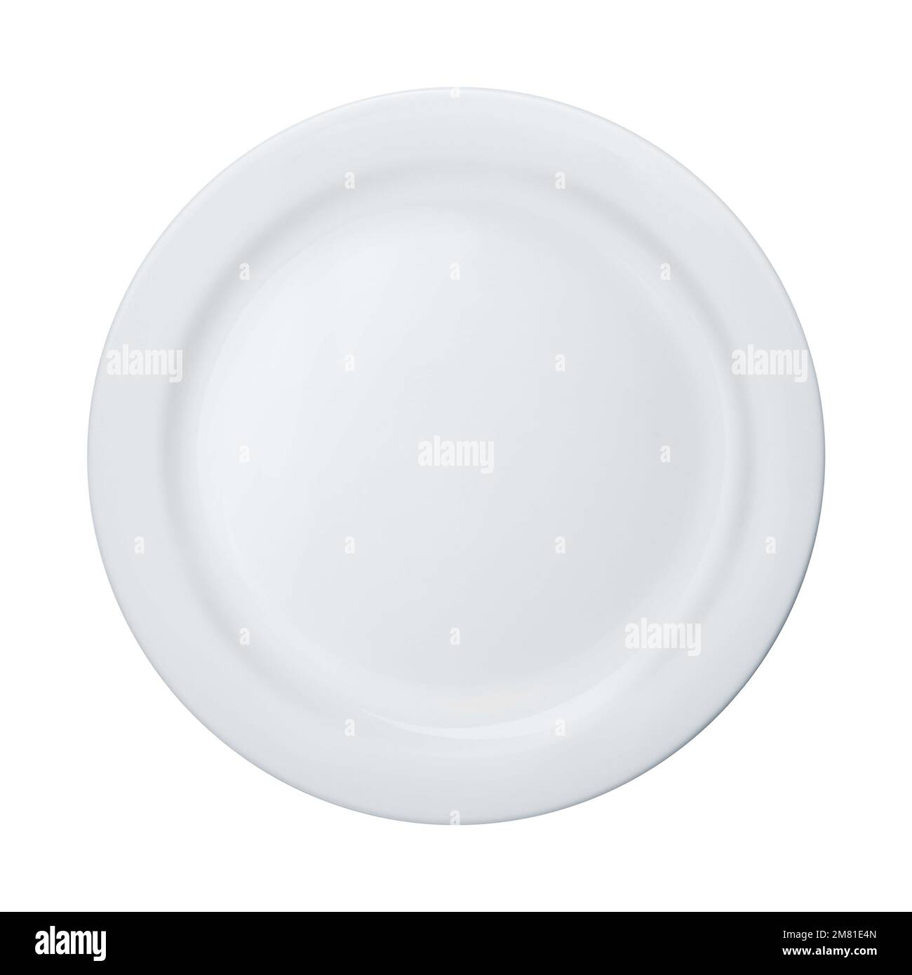 White plate isolated on white background Stock Photo - Alamy