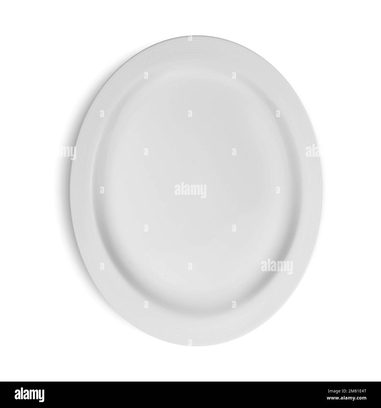 White plate isolated on white background Stock Photo - Alamy