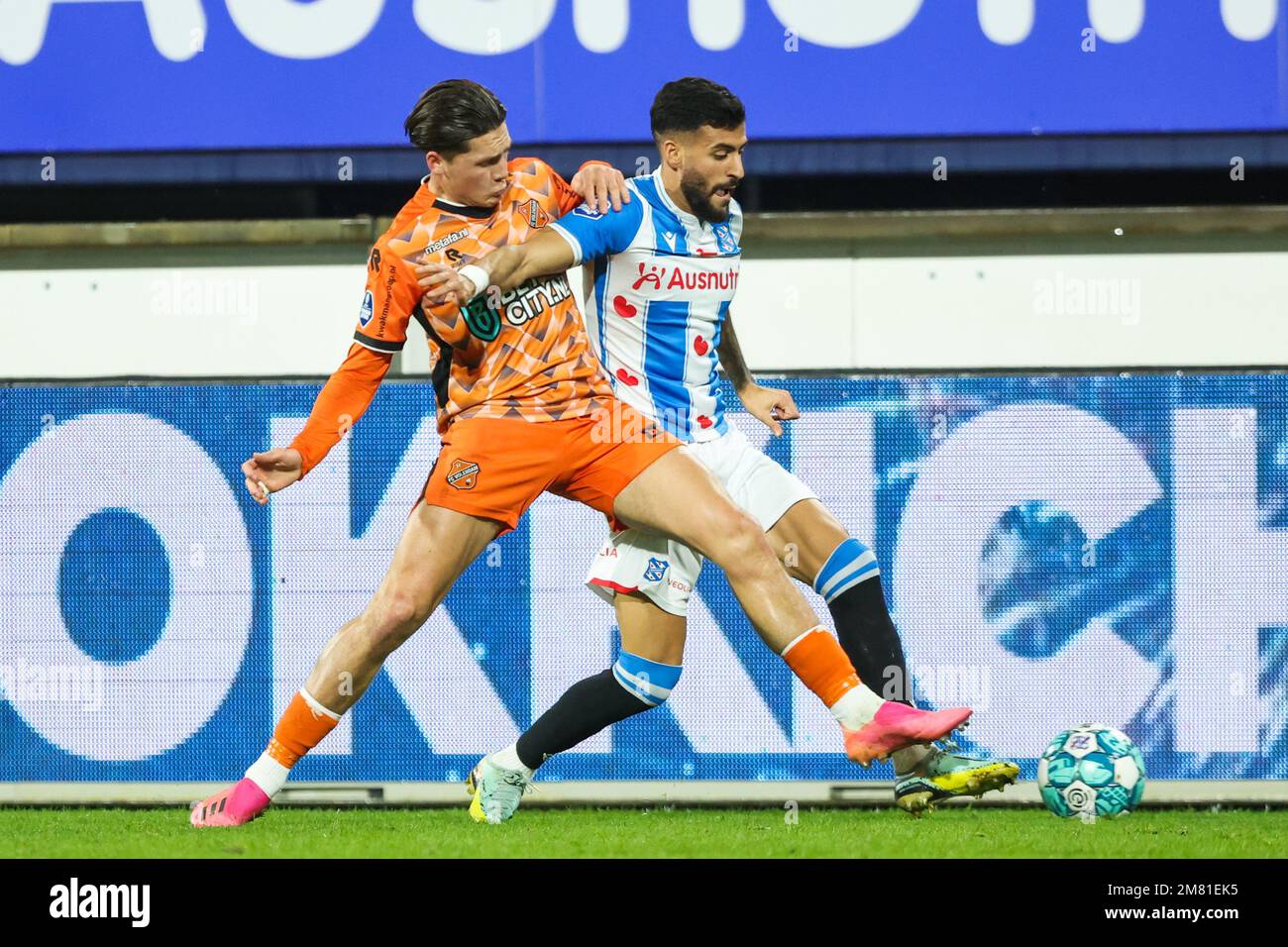 HEERENVEEN, NETHERLANDS - JANUARY 11: Jordi Blom of FC Volendam with ...