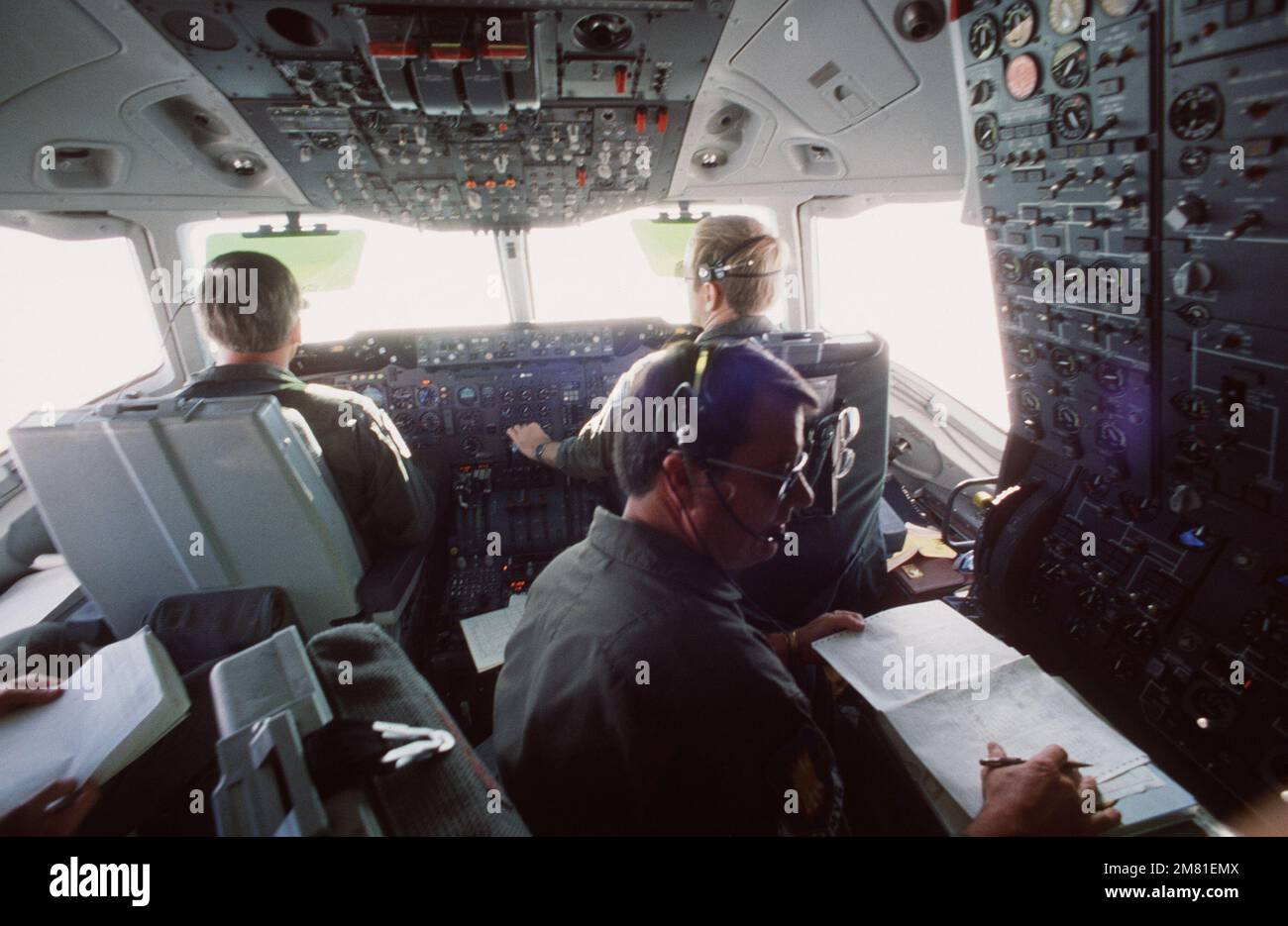 The crew of a KC-10 Extender aircraft from the 9th Air Refueling ...