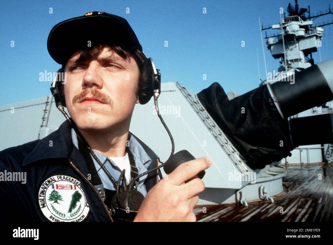 Reserve GUNNER's Mate 3rd Class (GMG3) Jim Hall ensures that personnel ...