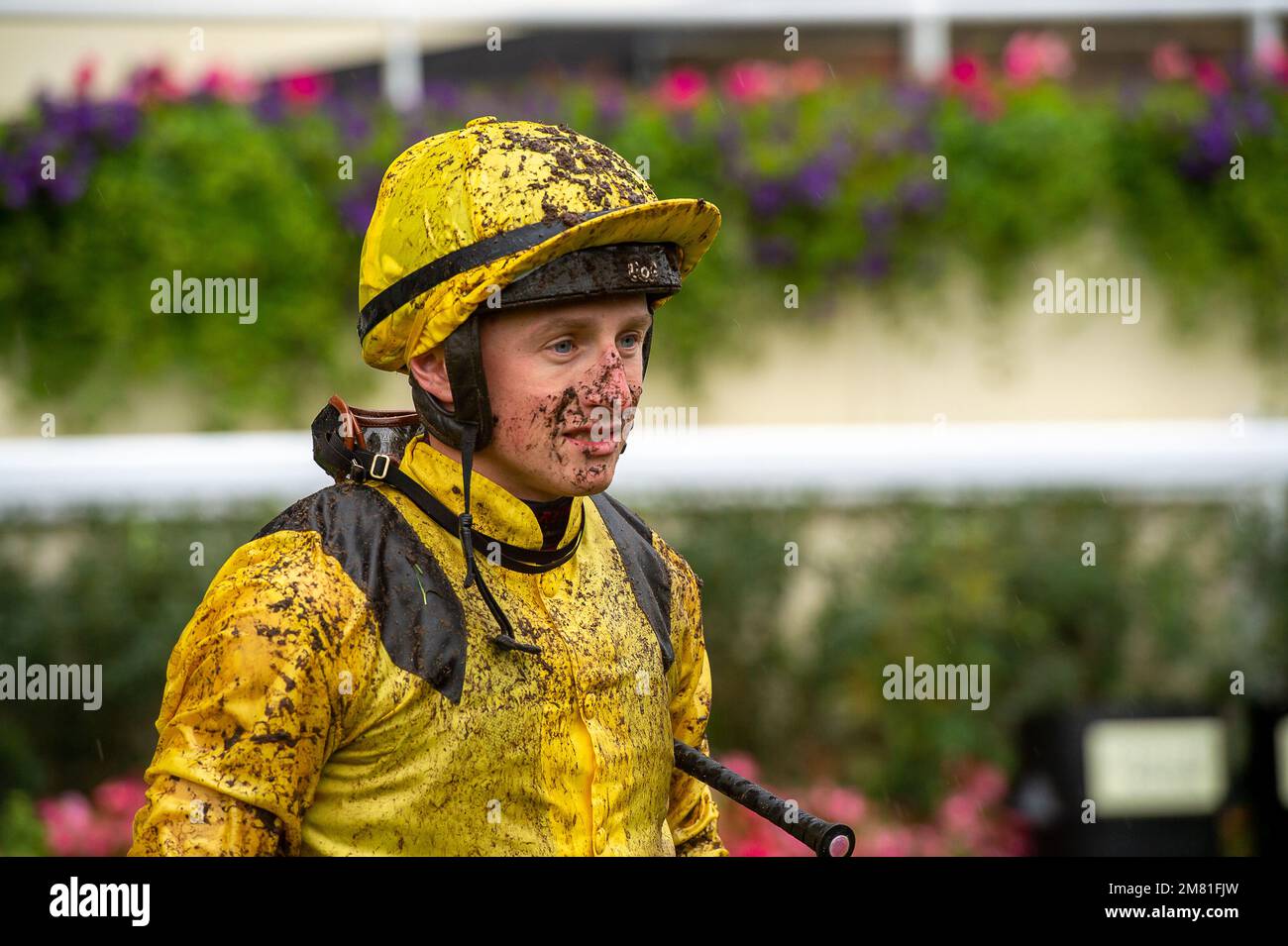 Ascot, Berkshire, UK. 2nd October, 2021. Jockey Tom Marquand after ...