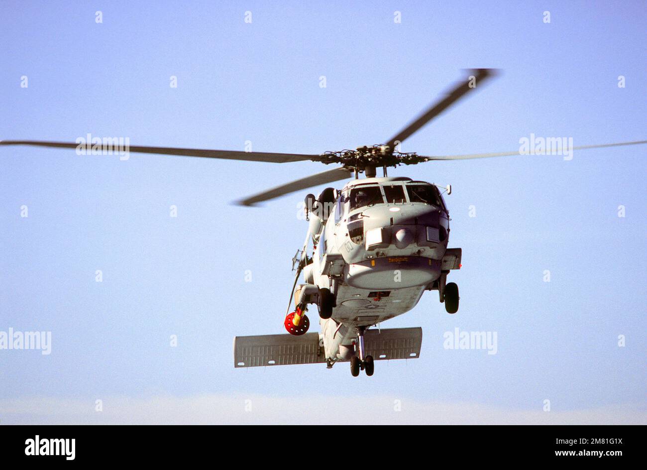 A front view of the Navy's first operational Mark III LAMPS (Light ...