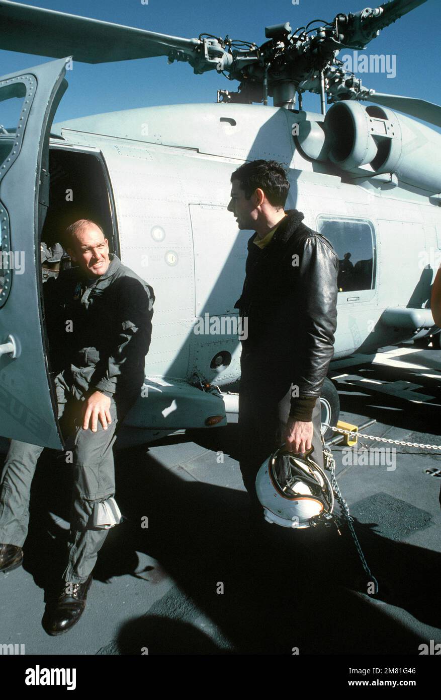 A pilot of the Navy's first operational Mark III LAMPS (Light Airborne ...