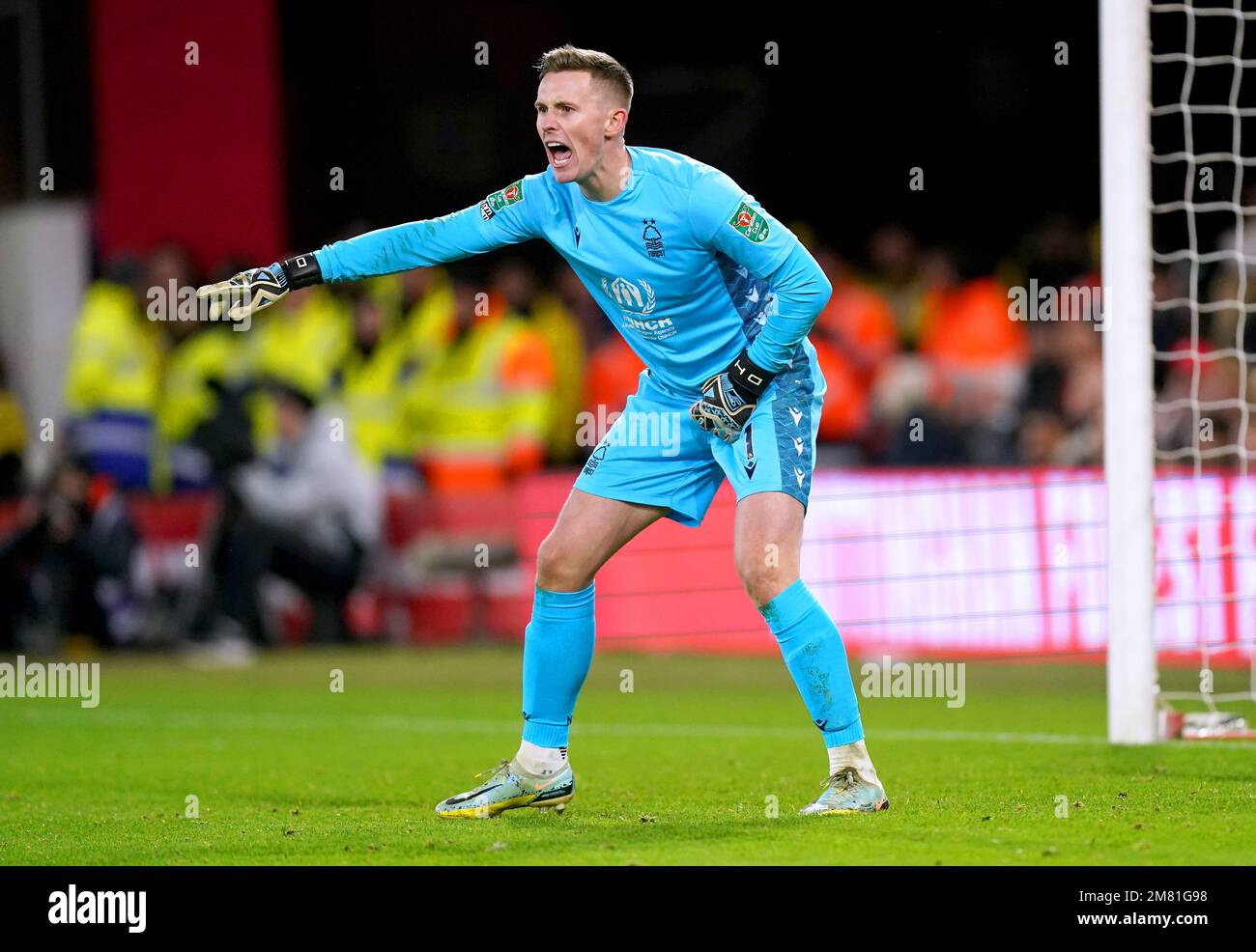 Nottingham Forest goalkeeper Dean Henderson during the Carabao Cup ...