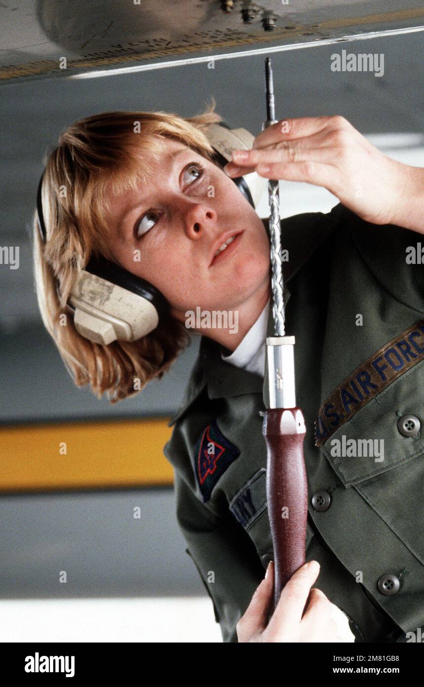 STAFF SGT. Sandra Cary, an alert crew chief assigned to Detachment 1 ...