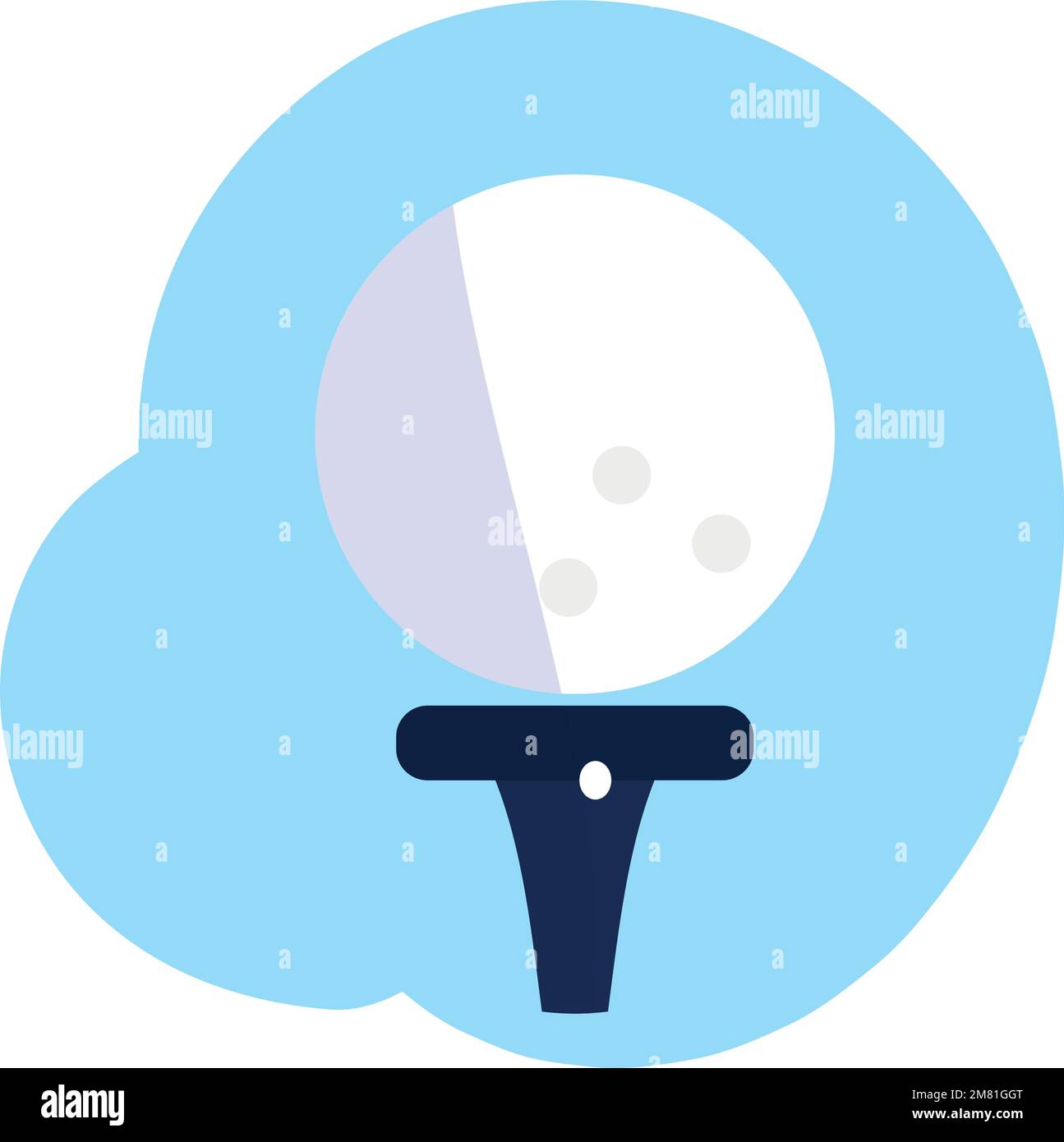 Golf ball pin Stock Vector Images - Alamy