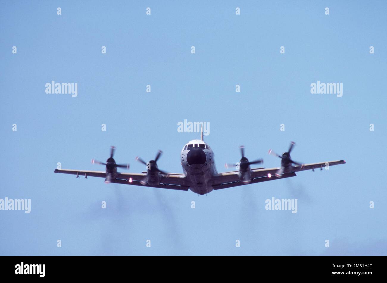 A Patrol Wing 2 P-3 Orion aircraft takes off from the airstrip. Base ...