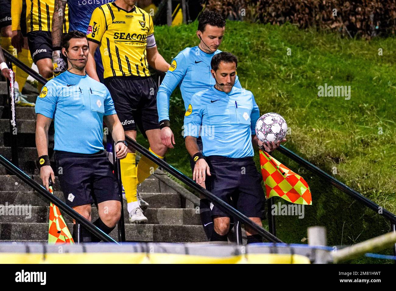 VENLO, NETHERLANDS - JANUARY 11: Assistant Referee Michael Osseweijer ...