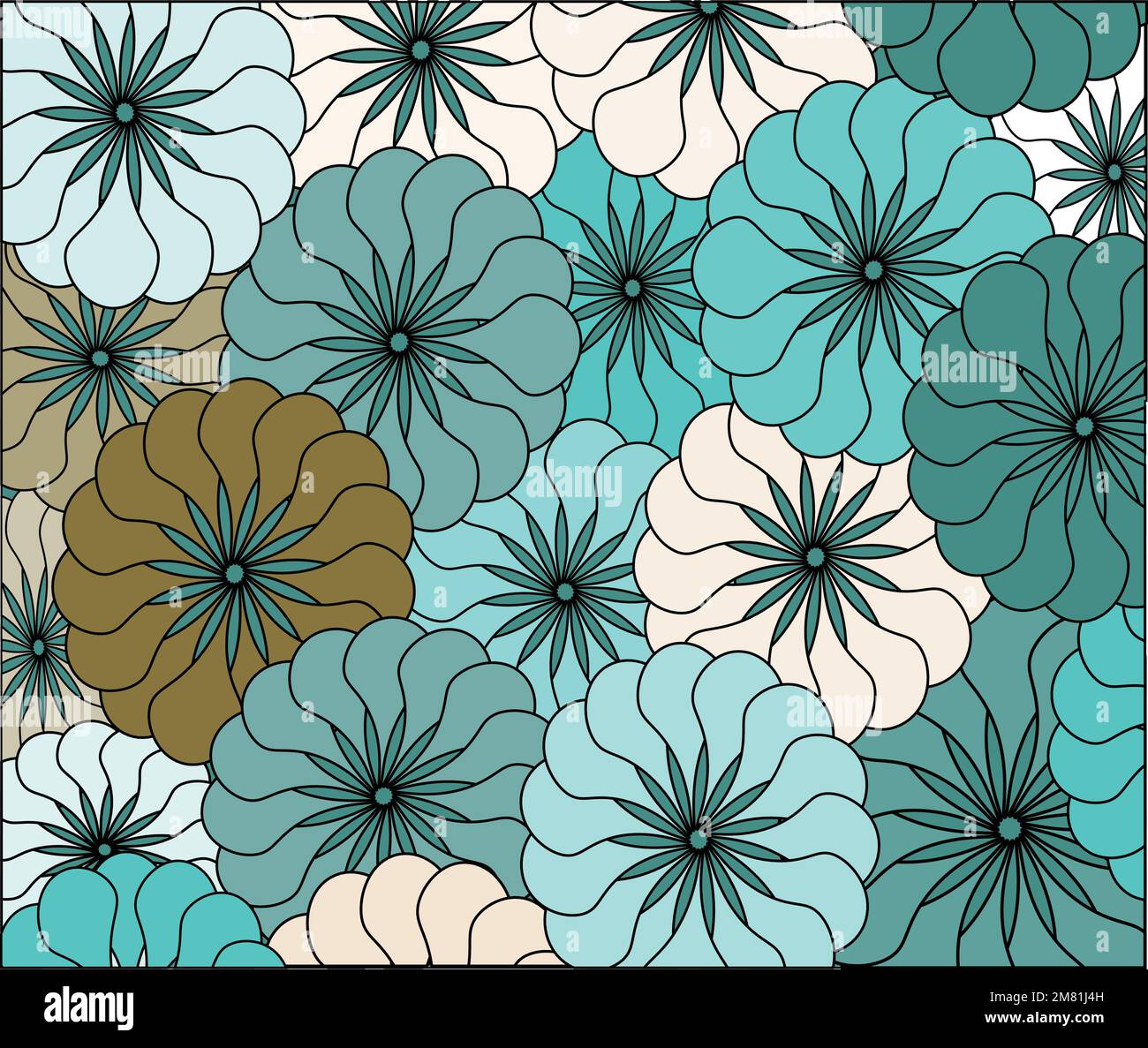 Petals bouquet Stock Vector Images - Alamy