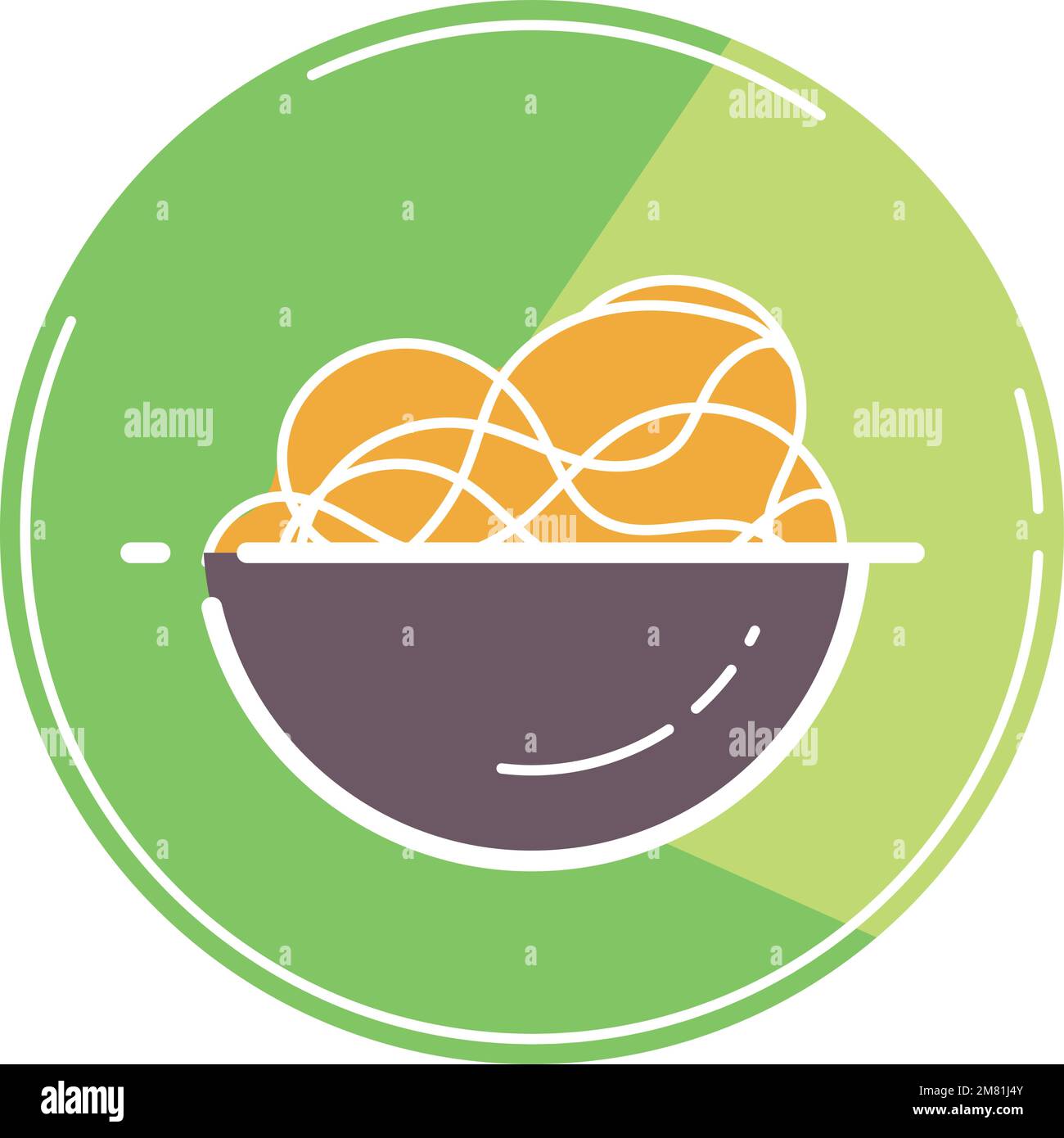 Green pasta bowl Stock Vector Images - Alamy