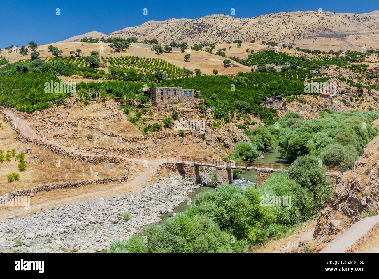 Landscape near Palangan village in Kurdistan region, Iran Stock Photo ...