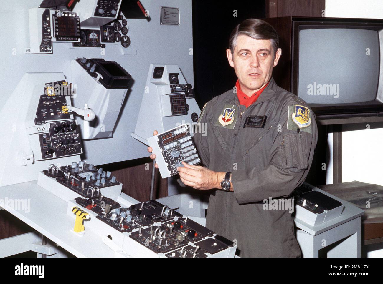 Lieutenant Colonel John Barker, commander, 58th Tactical Training Wing ...