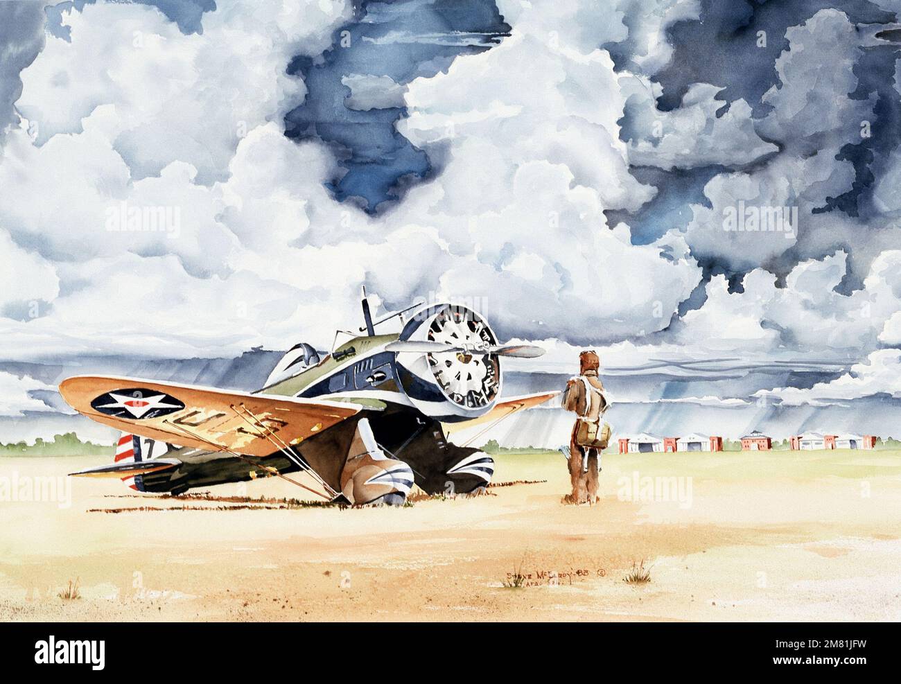 Artwork: "A Wurtsmith Wolverine" Artist: Steve McElroy, USAF Art ...