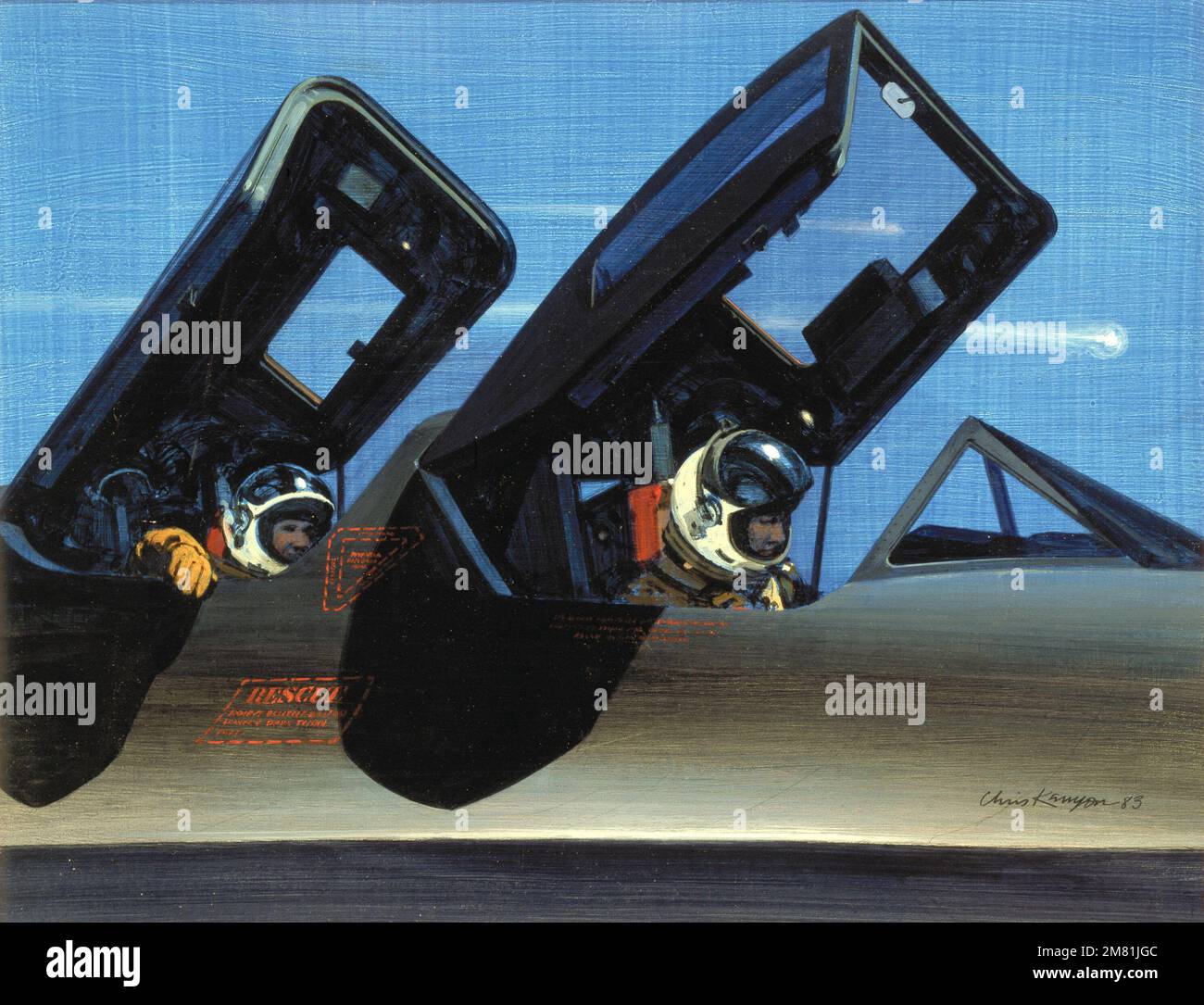 Artwork: "Blackbird Night Runup" Artist: Chris Kenyon, US Air Force Art ...